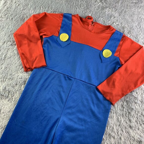 Unbranded | Costumes | Super Mario Bros Costume Youth Large Red Blue ...